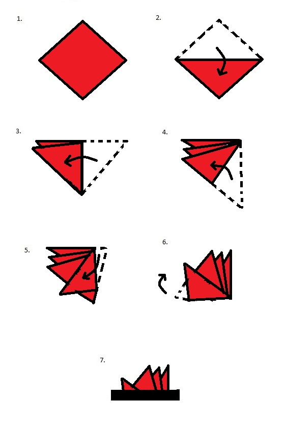 Die 4 Blätter-Faltung - Krawattenknoten.de